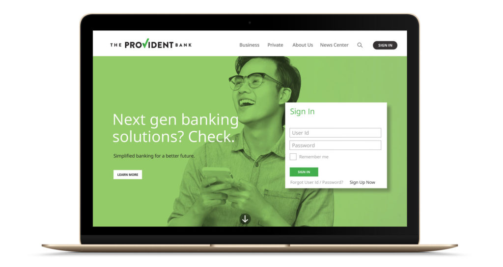 THE PROVIDENT BANK - Solid Branding
